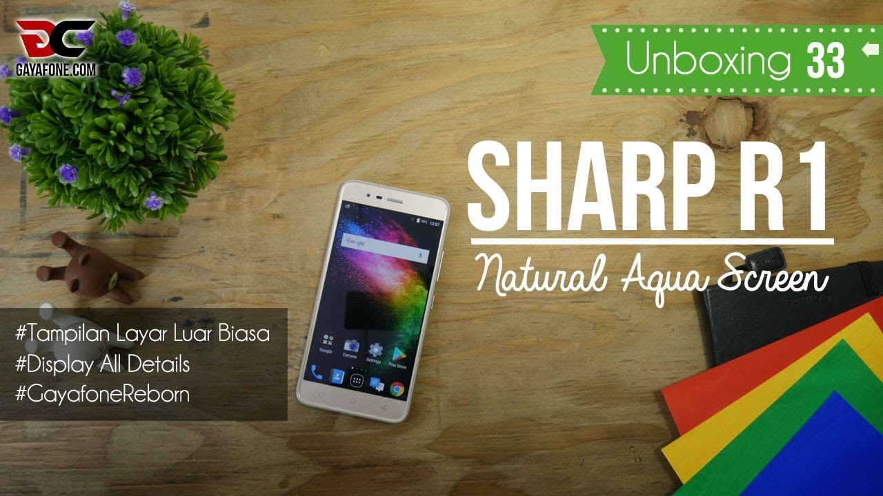 UNBOXING SHARP R1, Tampilan Jernih Layar Aquos - YouTube