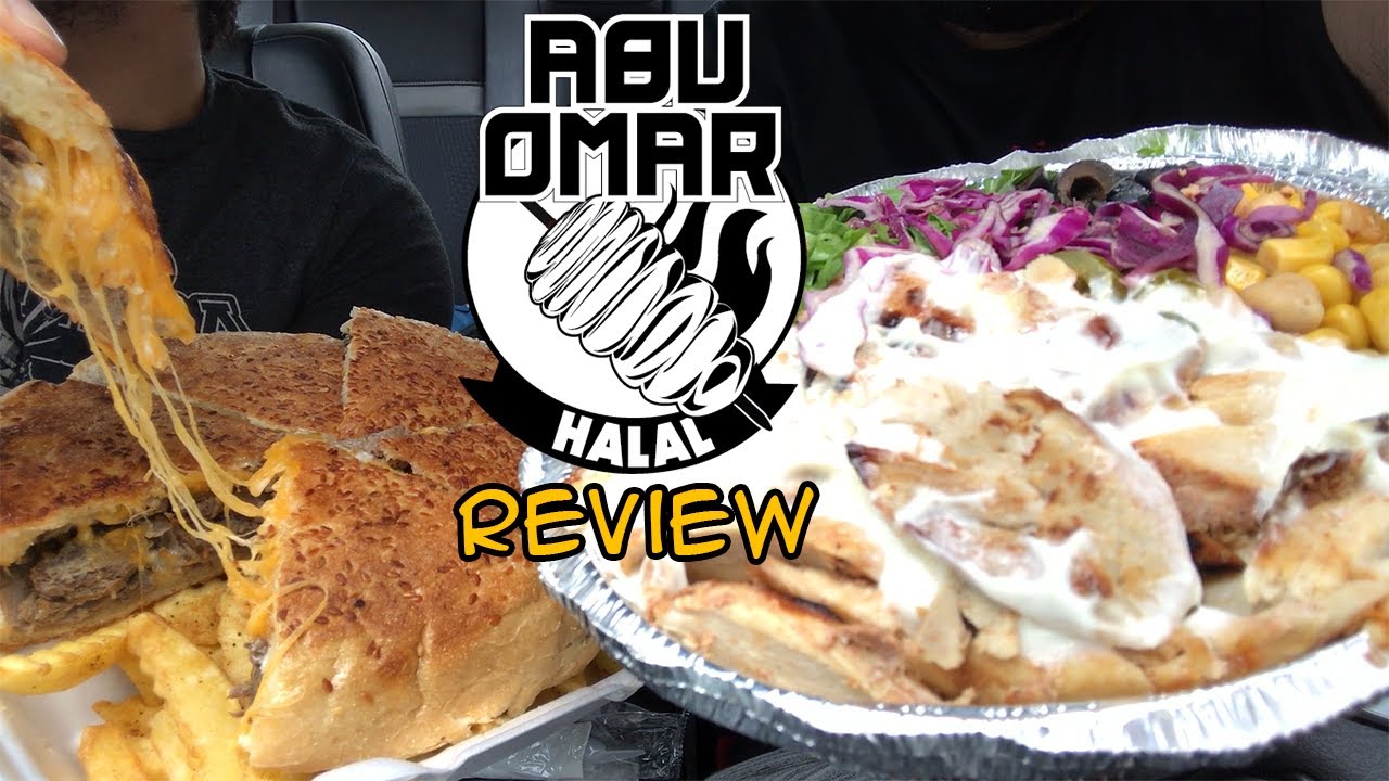 Abu Omar Halal Food Review | Food Truck | Gyro Sandwich | Chicken ...