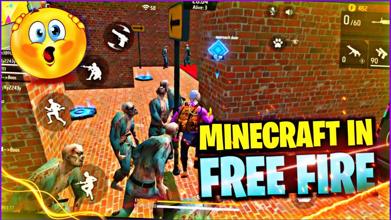 Playing Minecraft In Free Fire 😃😃 - Garena Free Fire #freefire - YouTube