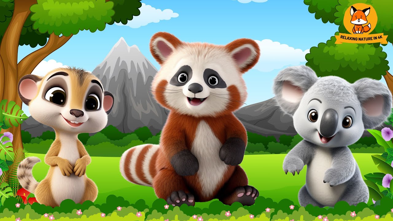 Wild Animal Sounds: Meerkat, Red Panda, Koala Bear, Bear - Animal ...