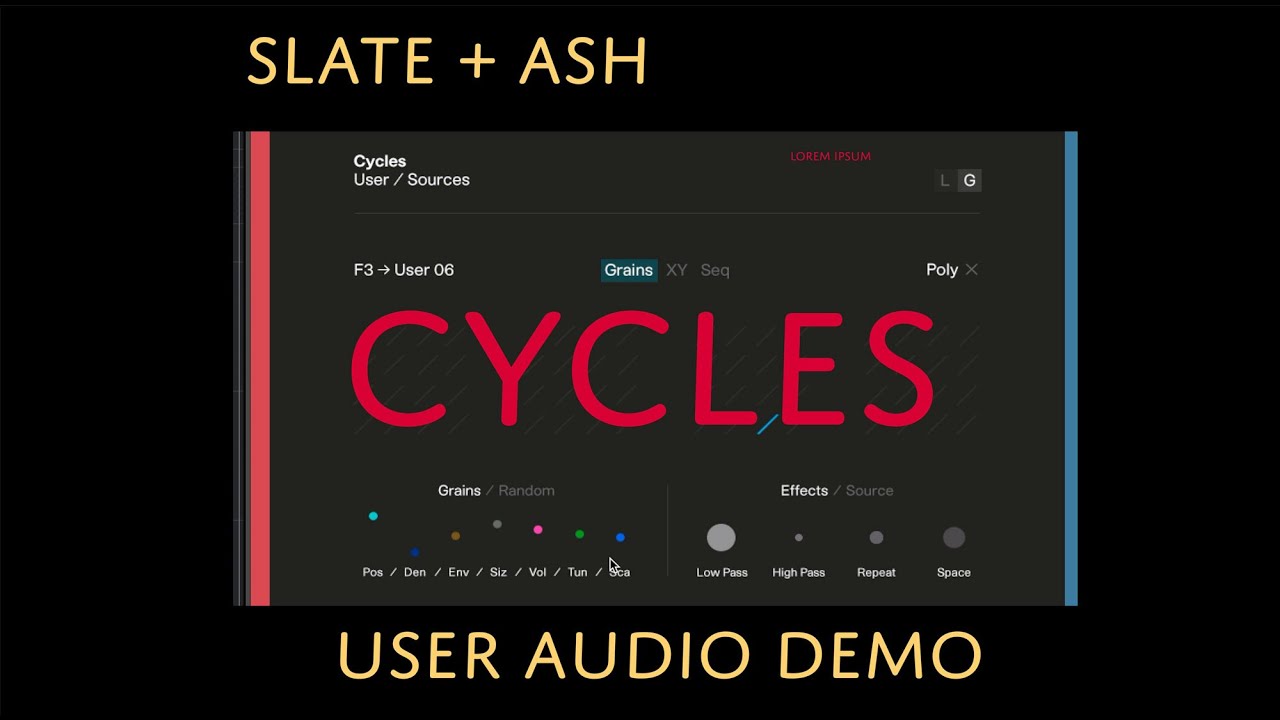 Slate + Ash Cycles | User Import Sound Examples - YouTube