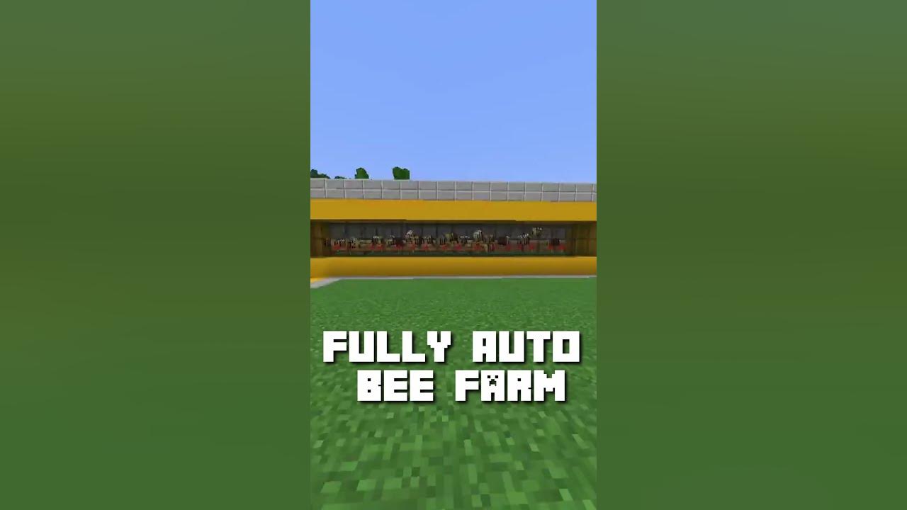 Fully Automatic Bee Farm In Minecraft - YouTube