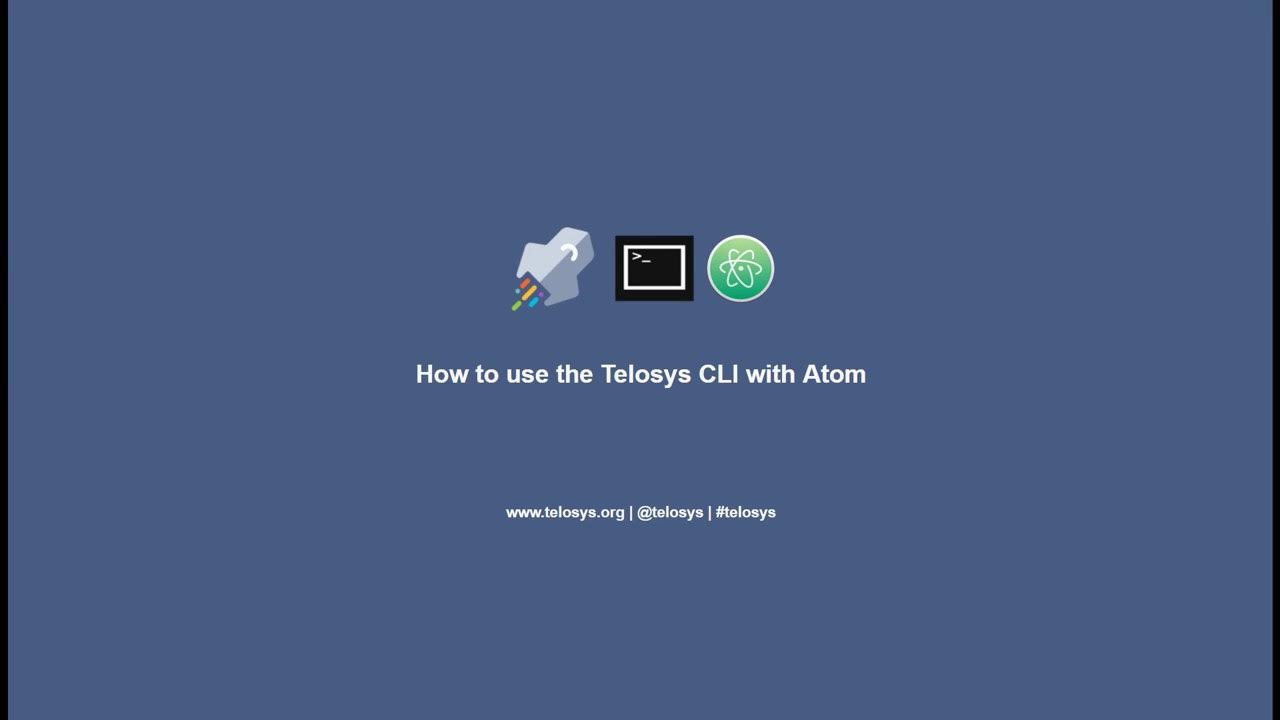 How to use the Telosys CLI with Atom - YouTube