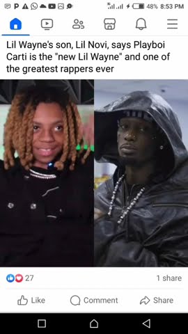 Lil Wayne son,Lil Novi says playboi Carti is the new Lil Wayne. - YouTube