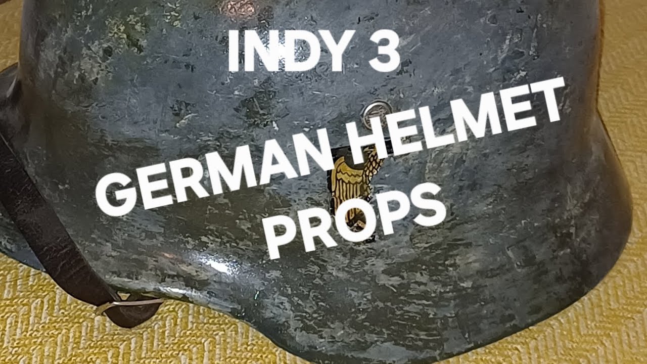 Indiana Jones And The Last Crusade German Helmet Props - YouTube