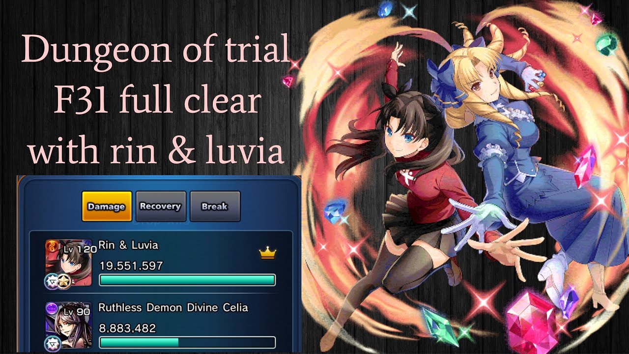 Grand summoners f31 full clear with rin & luvia - YouTube