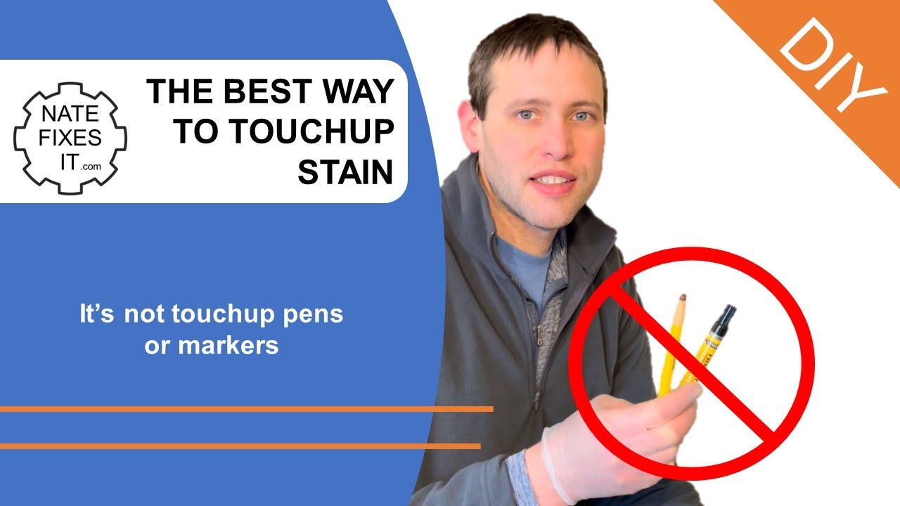 The best way to touch up your stain, it’s not a stain pen or pencil ...