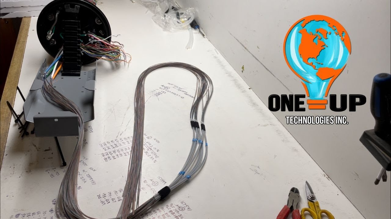Ribbon Fiber Optic Cable FOSC Build - YouTube