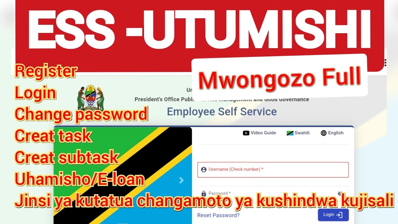ESS UTUMISHI | Mwongozo wa kuCreat Task & Subtask katika PEPMIS #ess ...