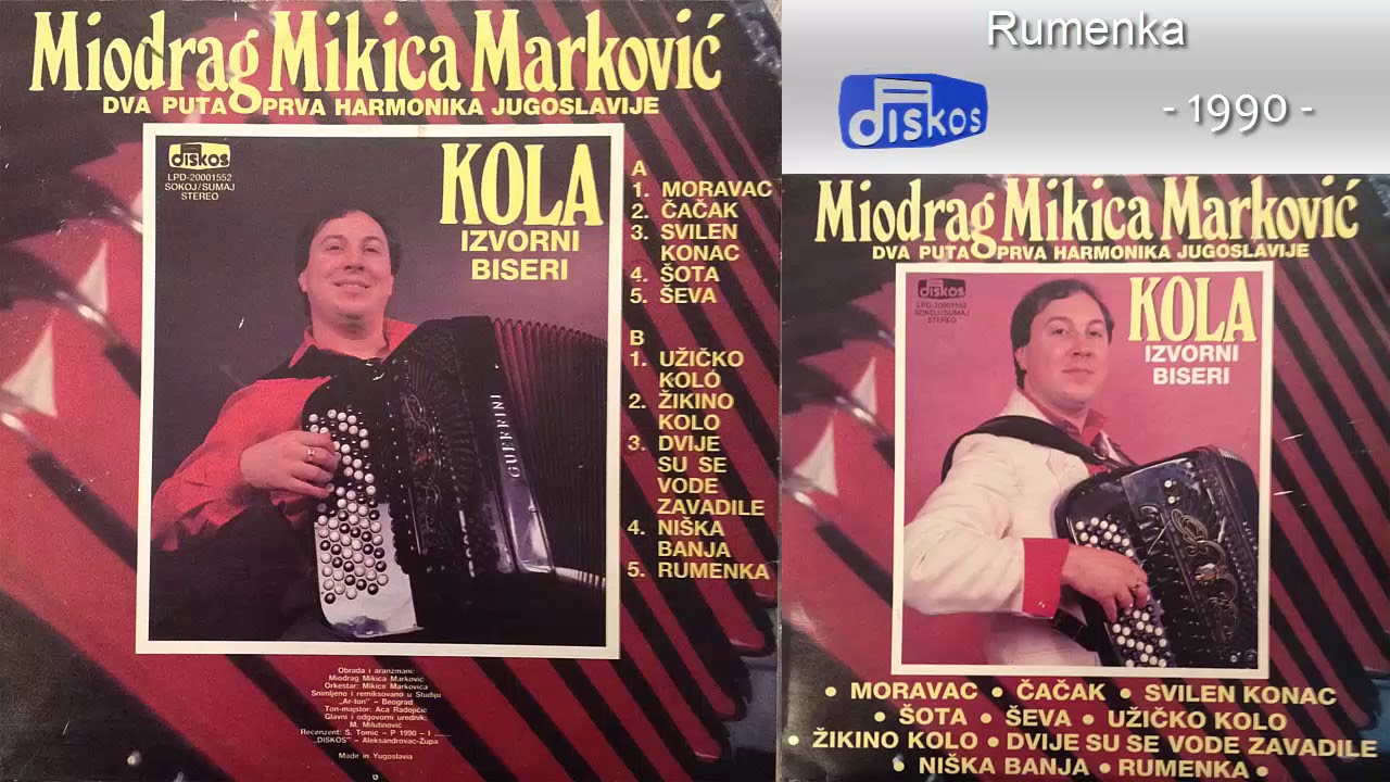 Miodrag Mikica Markovic - Rumenka - (Audio 1990) - YouTube Music