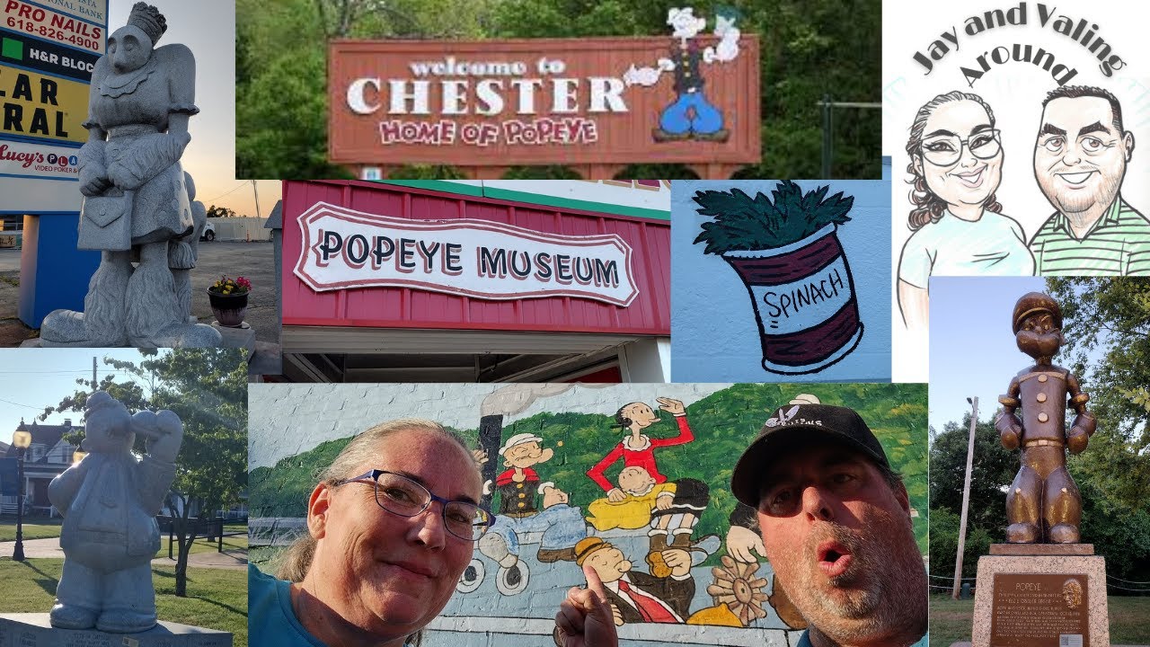 Jay and Val step into the cartoons at The Home of Popeye Chester ...