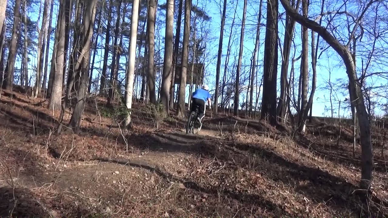 Mountain Bike Trail in the Poor Farm Park - YouTube