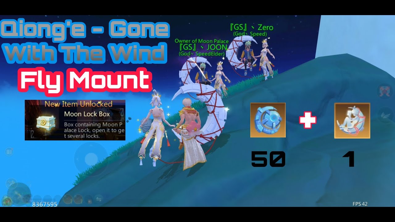 Utopia Origin Việt Nam : Qiong'e - Gone With The Wind ( Fly Moon ) Mount - Uni Nguyễn - YouTube