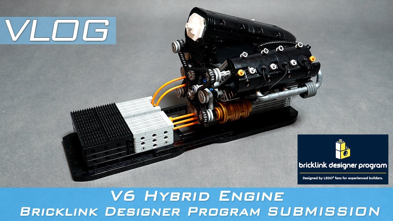 V6 Hybrid Engine LEGO MOC, LEGO BRICKLINK DESIGNER PROGRAM SERIES 7 ...