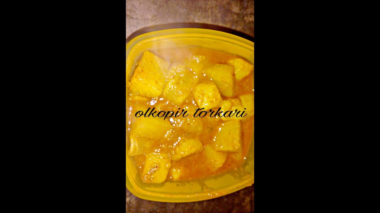 Olkopi alu sobji.. Olkopir curry.. Famous olkopir tarkari - YouTube