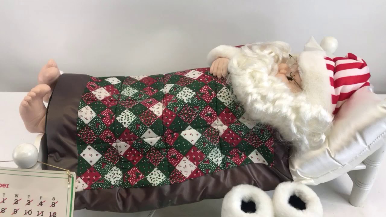 Motionette Sleeping Snoring Santa Claus - YouTube