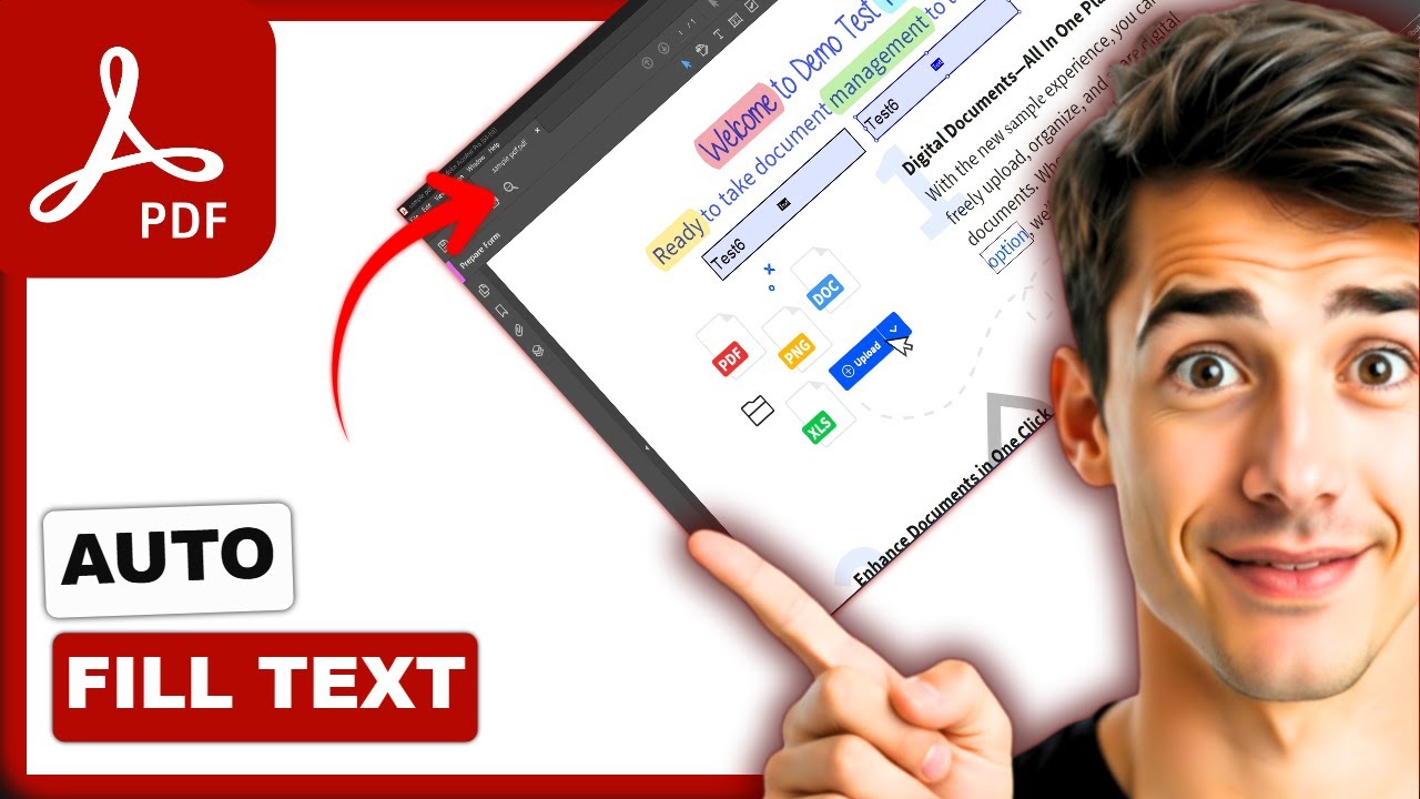 How to auto fill same text in PDF form using Adobe Acrobat Pro (Easiest Way)(2026 Guide) - YouTube