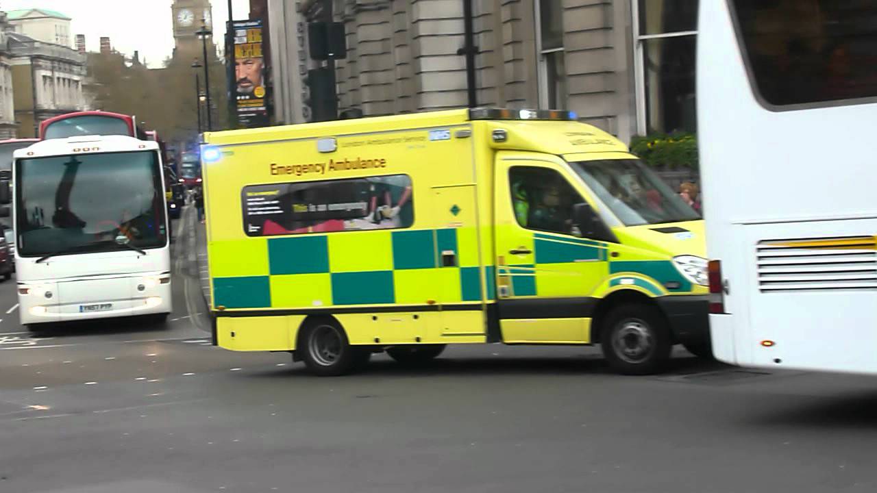 London Ambulance Service - Mercedes Sprinter Ambulance On Emergency ...