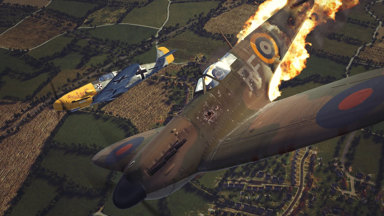 IL2: Cliffs of Dover - Fire and Smoke effects - Ruptured fuel tank ...