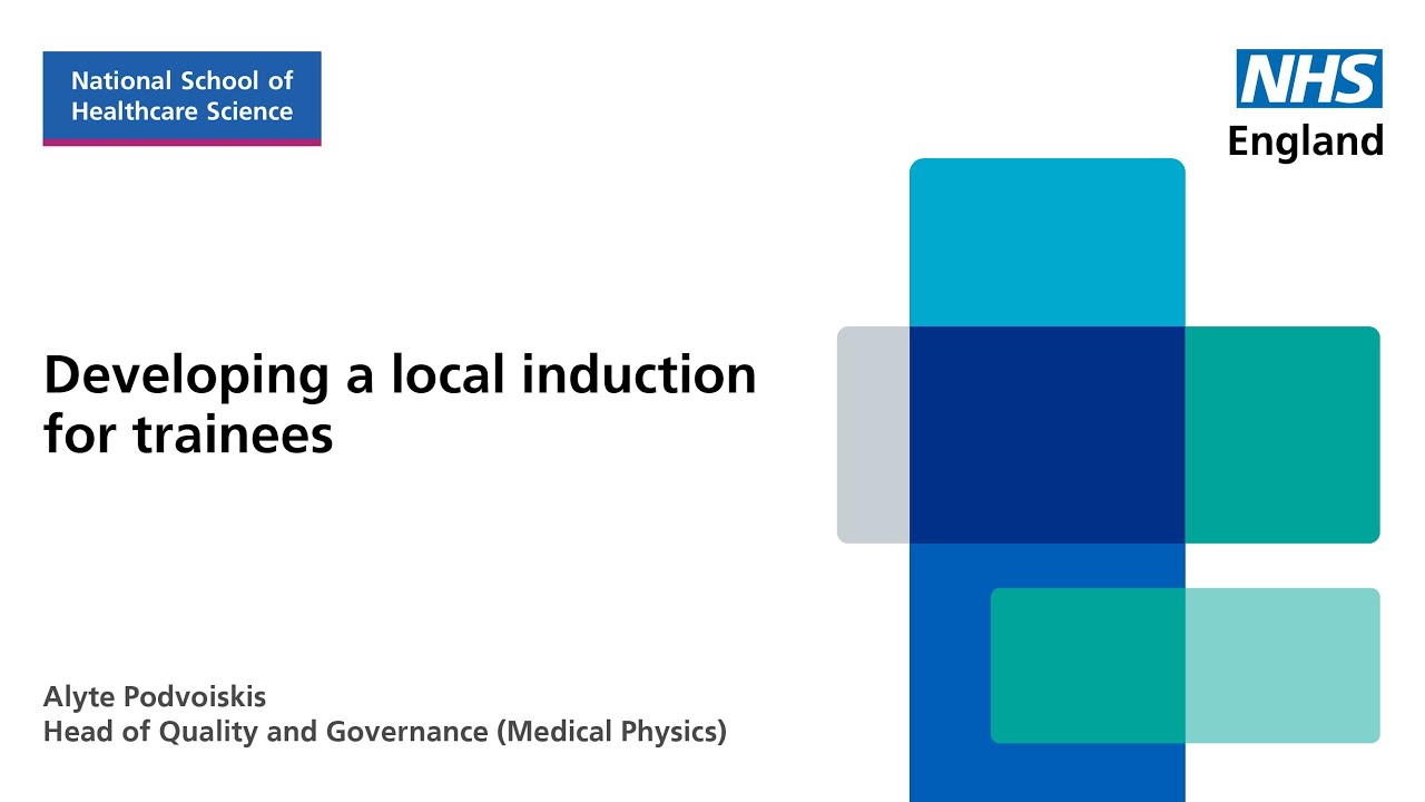 Developing a local induction for trainees - YouTube