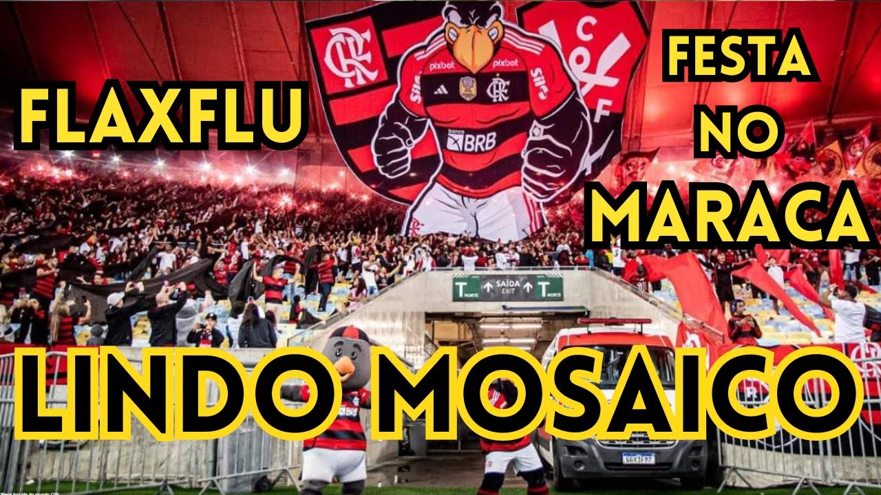 Mosaico da torcida do Flamengo contra o Fluminense - Semi Final do ...