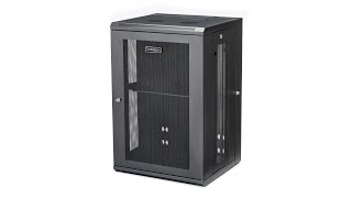 18U Wall-Mount Network Switch Cabinet with Hinged Back Panel - RK1820WALHM | StarTech.com