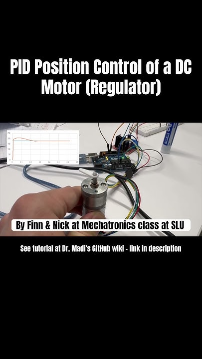 PID Position Control of a DC Motor - Regulator - YouTube