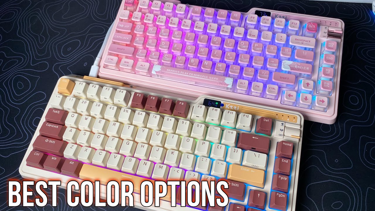Best Color Options - KZZI K75 Pro Gasket 75% Keyboard Review - YouTube