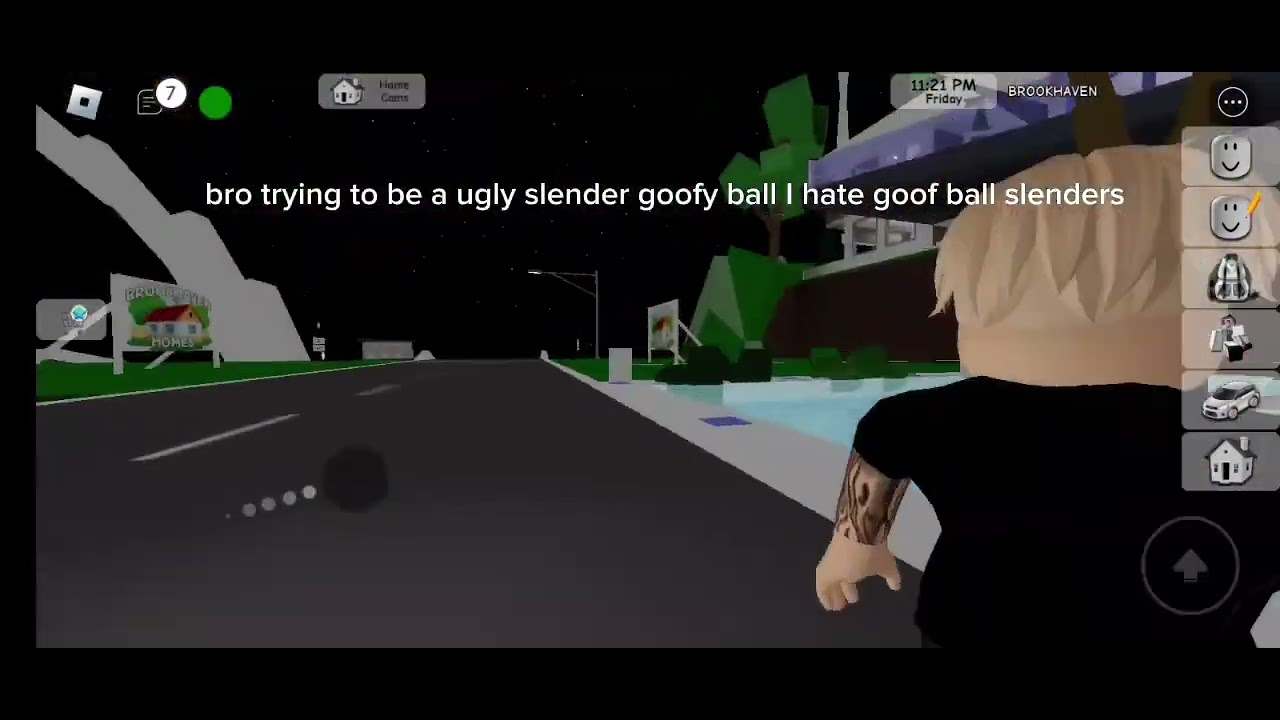 found a ugly goof ball slender I hate then they look so disgusting ...