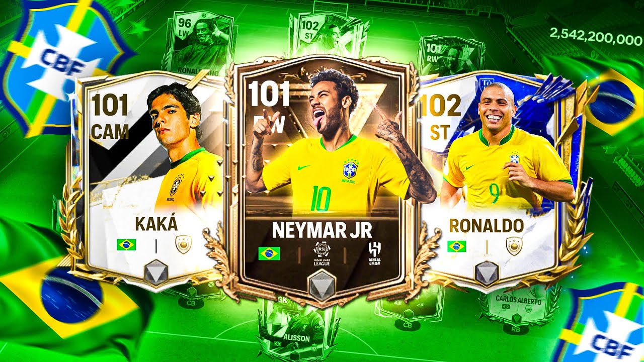 Brazil - Best Ever Squad Builder! We Got R9, Neymar, Kaka!!! FC Mobile ...