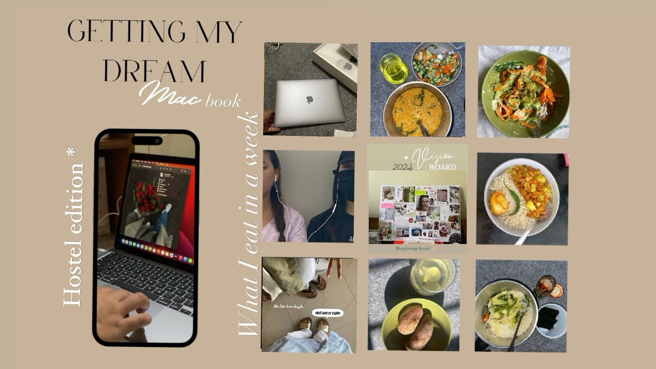 College girl edition | Getting my dream MacBook | making vision board ...