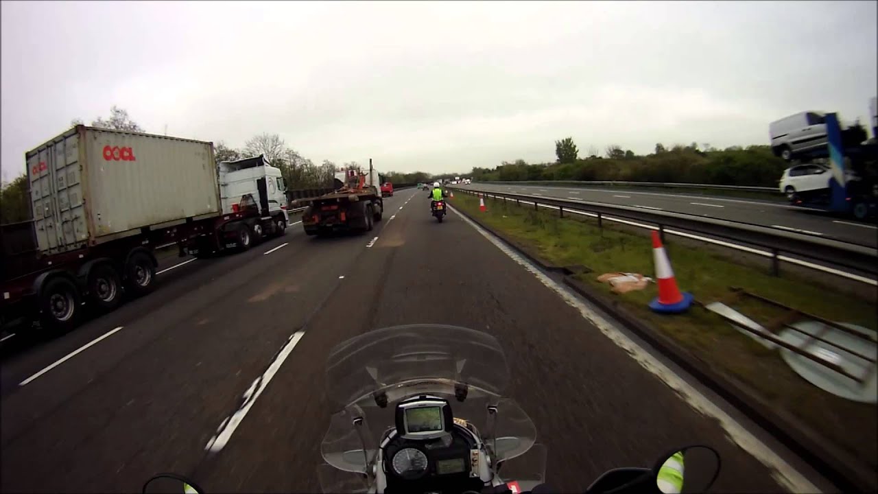 M6 Motorway Junction 14 to Junction 13 with Advancedbiker - YouTube