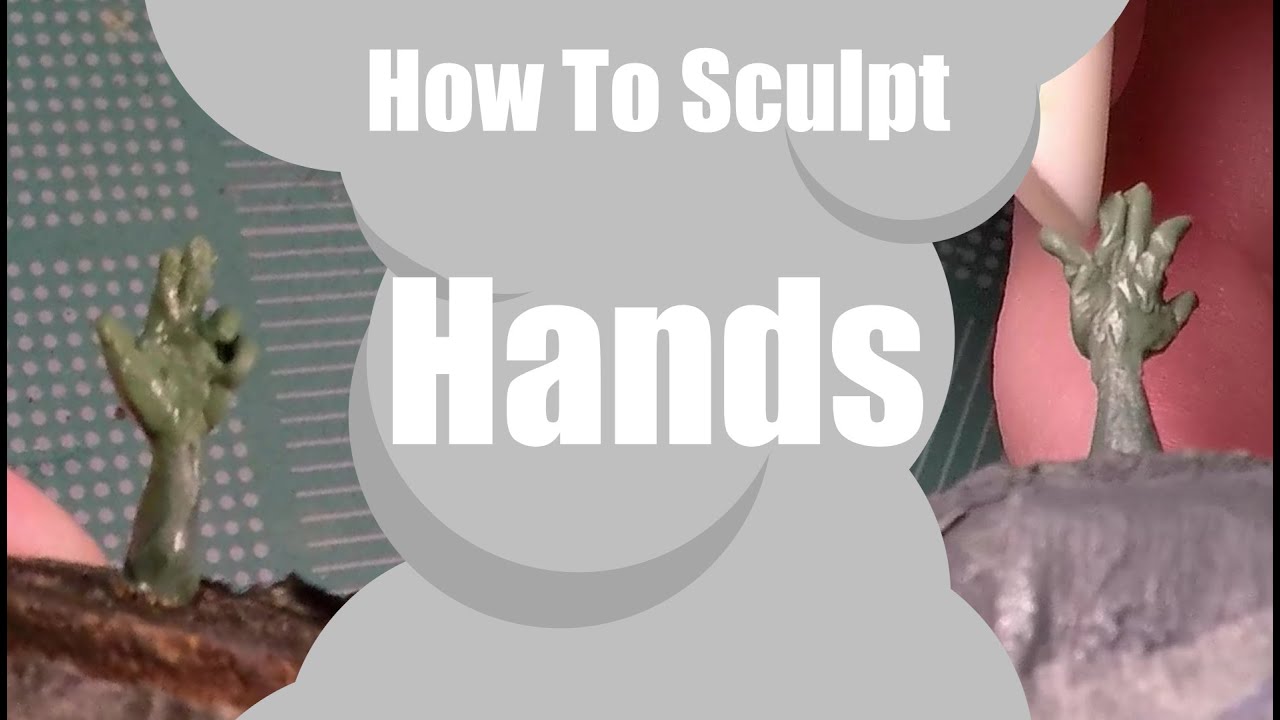 How to sculpt hands for DnD minis - YouTube