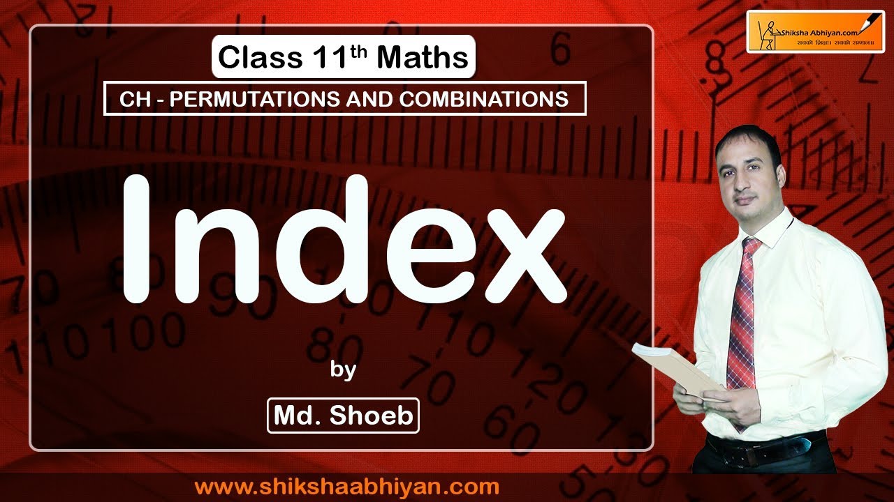 Index - #CBSE Class 11 Maths - YouTube