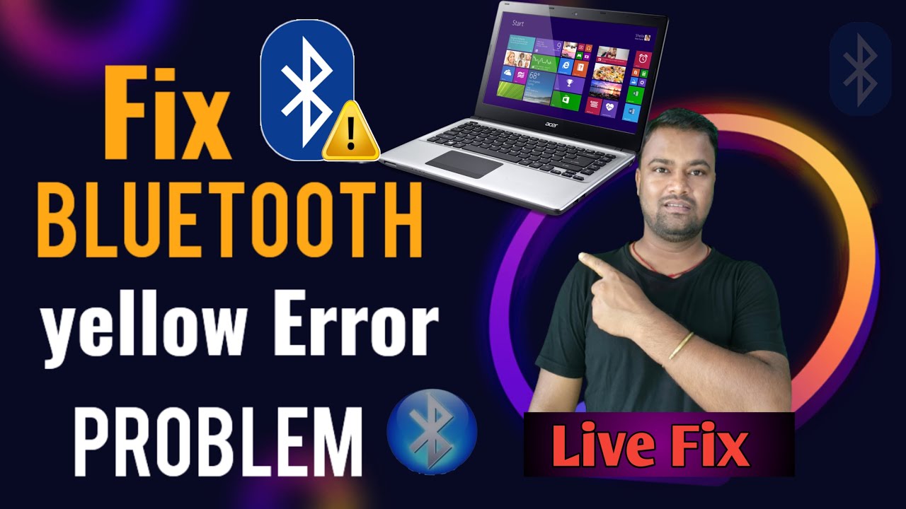 How to fix yellow Error in Bluetooth || How To fix Down Arrow Error in ...