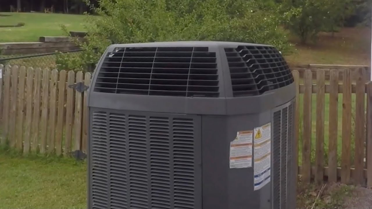 Trane XL16i 3-Ton Air Conditoner Startup/Shutdown - YouTube