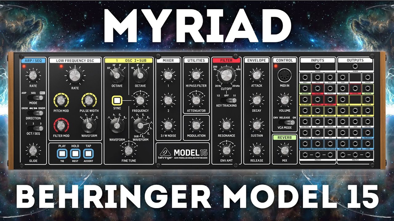 Behringer Model 15 - "Myriad" 40 Presets (Soundset) - YouTube
