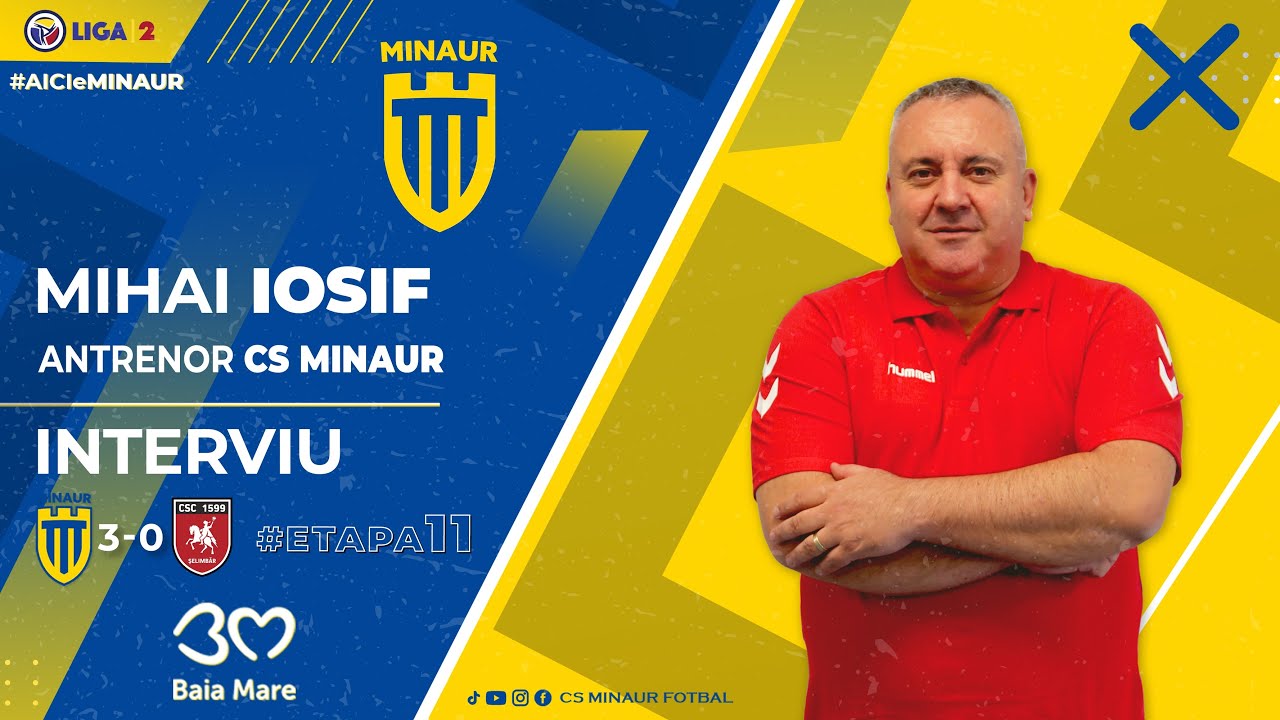 MinaurTV | Mihai Iosif, declaratii dupa victoria cu CSC Selimbar. - YouTube