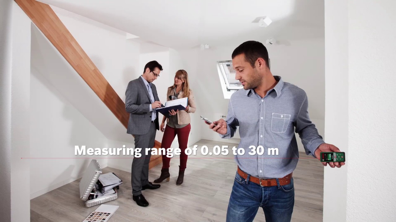 Bosch PLR 30 C - Digital Laser Measure - YouTube