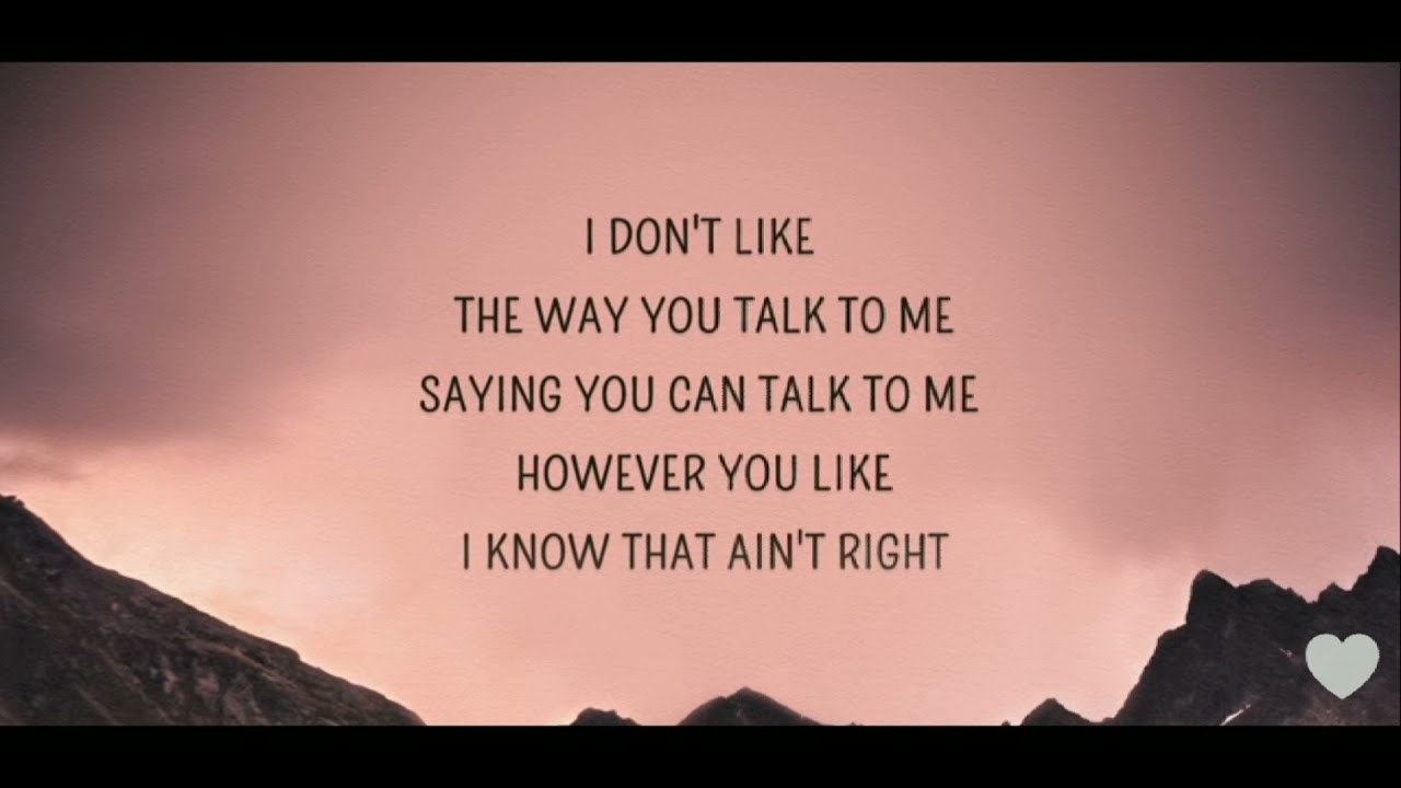 Talk-baby I got issues but I love myself (male version lyrics) - YouTube