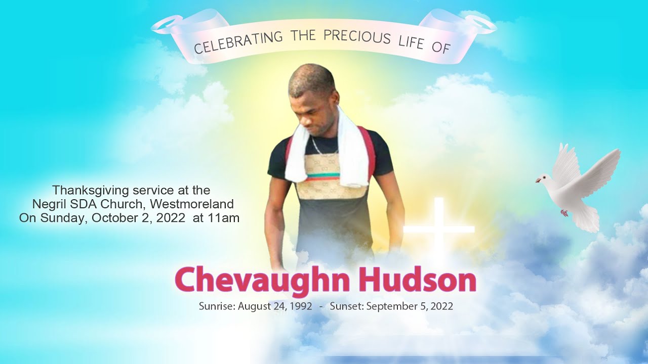 Thanksgiving service for Chevaughn Hudson - YouTube