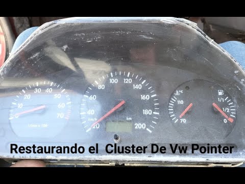 COMO REPARAR UN CLUSTER DE VW POINTER G2 - YouTube