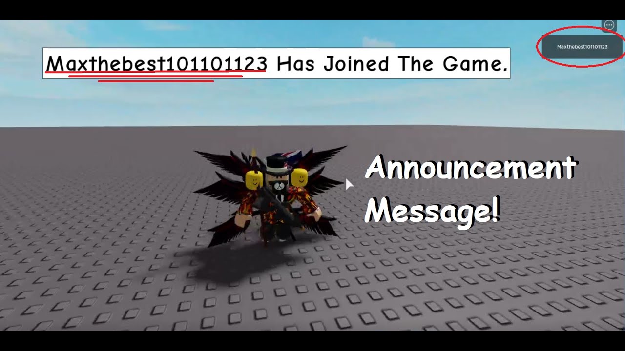 Welcome Message (Roblox Studio Tutorial) - YouTube