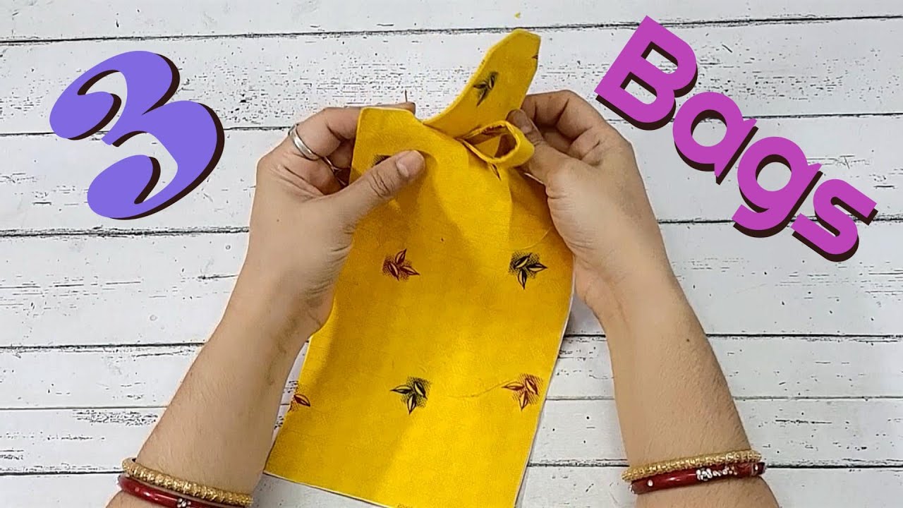 3 Quick and Simple Useful Bags, Daily Use Bags You Can Make in Minutes ...