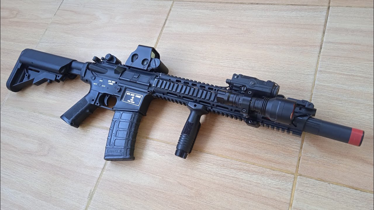 dcobra m416 di modif menjadi mk18 mod 0 marsoc style - YouTube