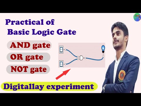 Basic Logic Gate practical in hindi || AND GATE / OR GATE digital Experiment with 3D Diagram ...