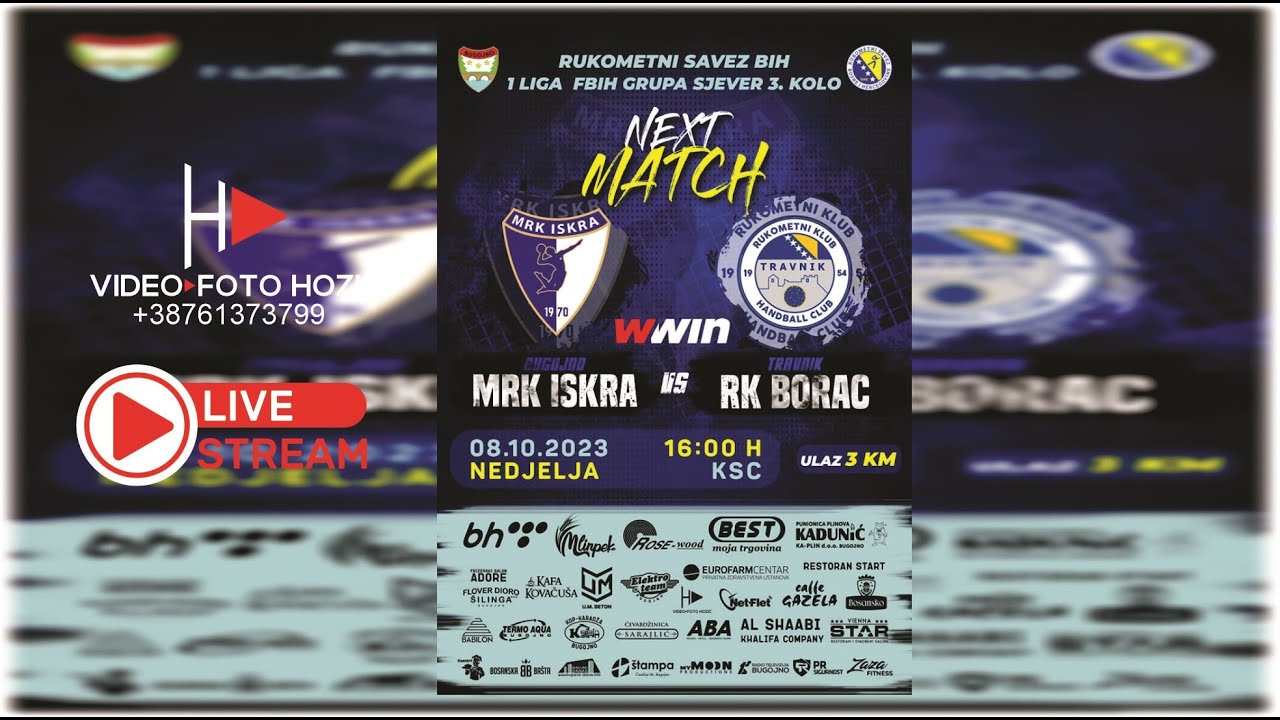 MRK ISKRA - RK BORAC TRAVNIK - YouTube