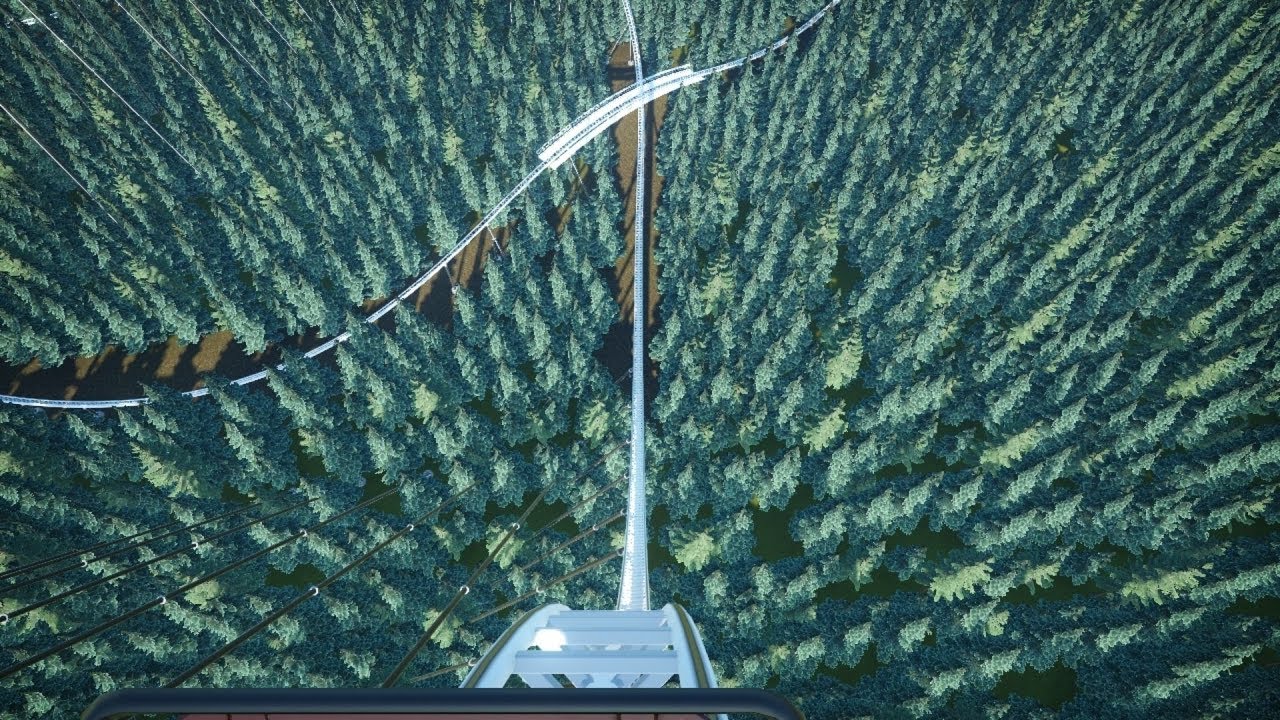 Planet Coaster: Hyper Drop RollerCoaster POV - YouTube