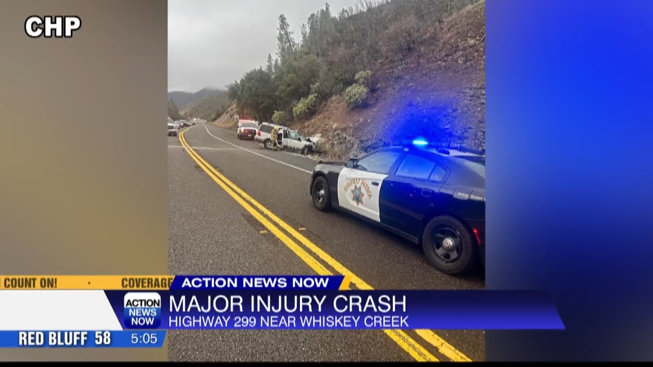 CHP: 2-car crash occurs on Highway 299; major injuries - YouTube