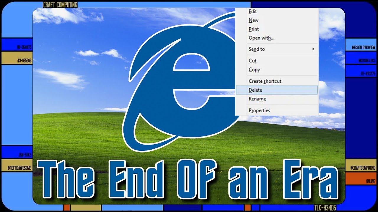 Internet Explorer Retires to the Great Recycle Bin in the Sky - YouTube